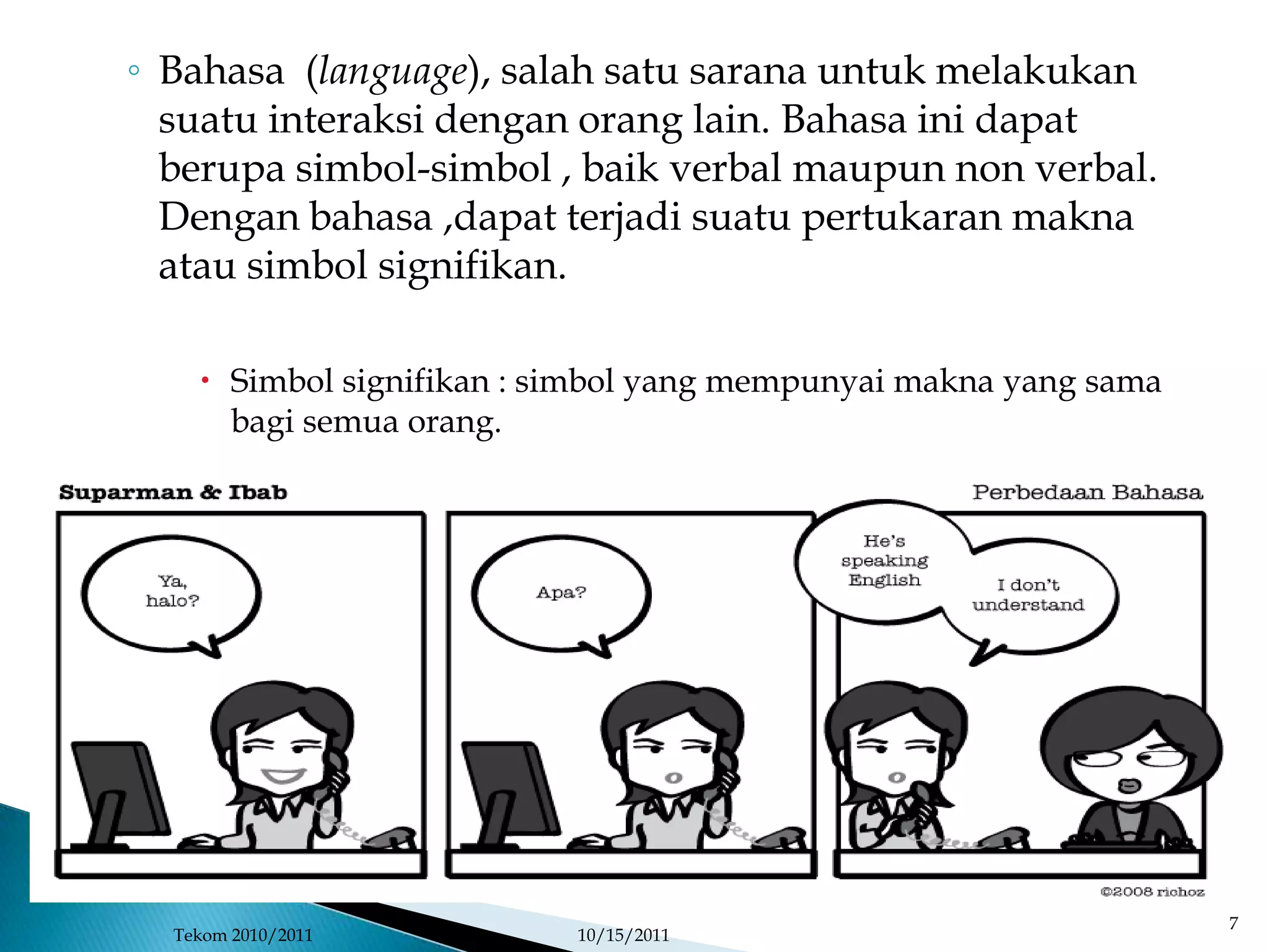 Teori Komunikasi "Interaksi Simbolik" | PPTX