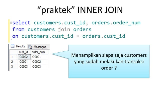JOIN dan VIEW pemrograman basis data | PDF