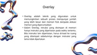 Teori 5 Ruang Alamat Logika - Manajemen Memori | PPTX