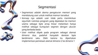 Teori 5 Ruang Alamat Logika - Manajemen Memori | PPT