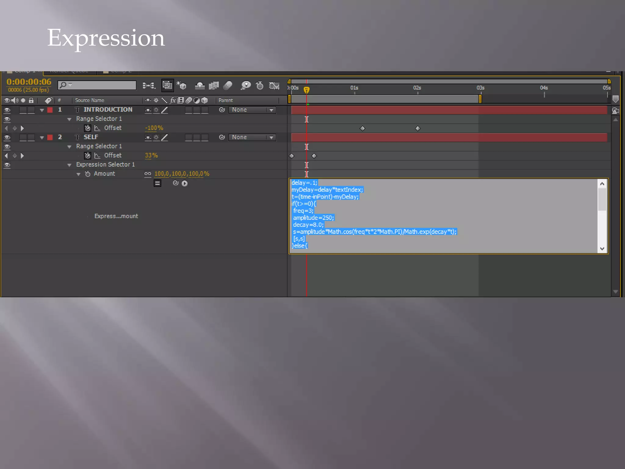 After Effect Expression | PPTX