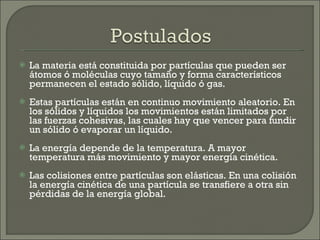 Teoria Cinetico Molecular | PPT