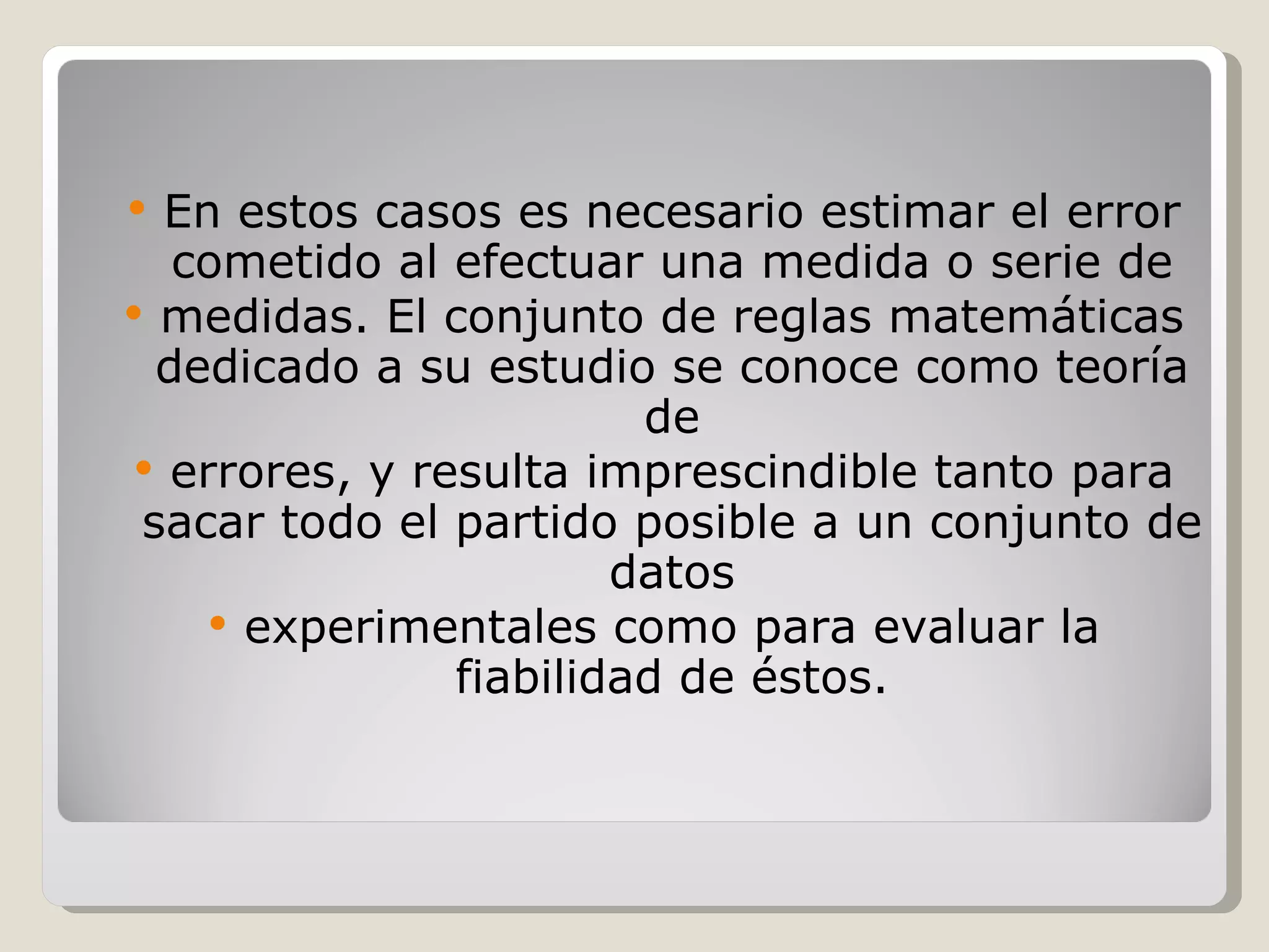 Teoria De Errores | PPT
