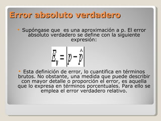 Teoria De Errores | PPT
