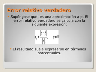 Teoria De Errores | PPT