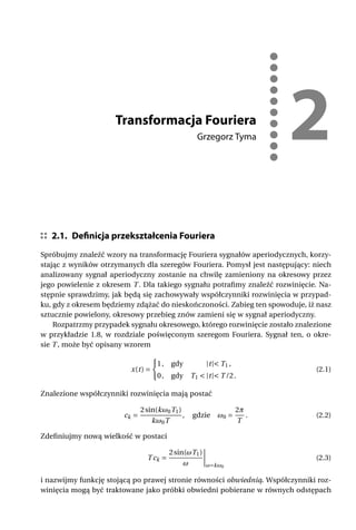 Teoria sygnałów. Wstęp. Wydanie II | PDF