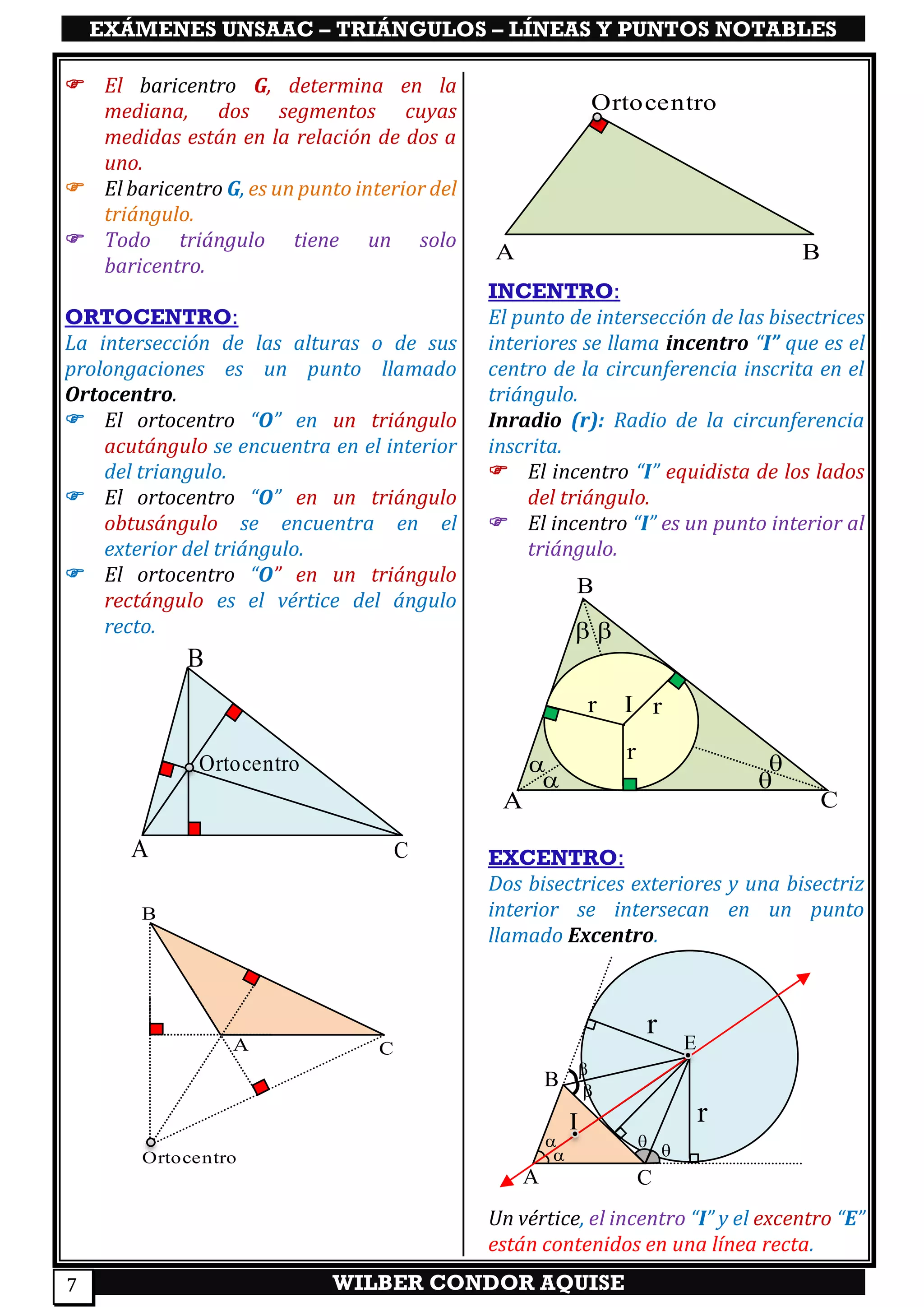Teoria triangulos-puntos-notables-copia | PDF