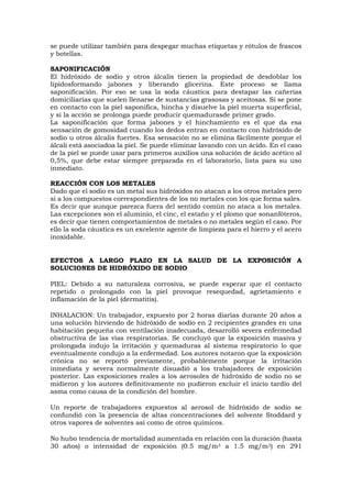 Teoria 18. HIDRÓXIDO DE SODIO | PDF