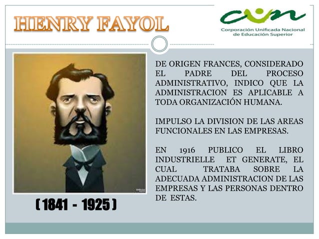 TEORIA DE LA ADMINISTRACION DE FAYOL | PPT