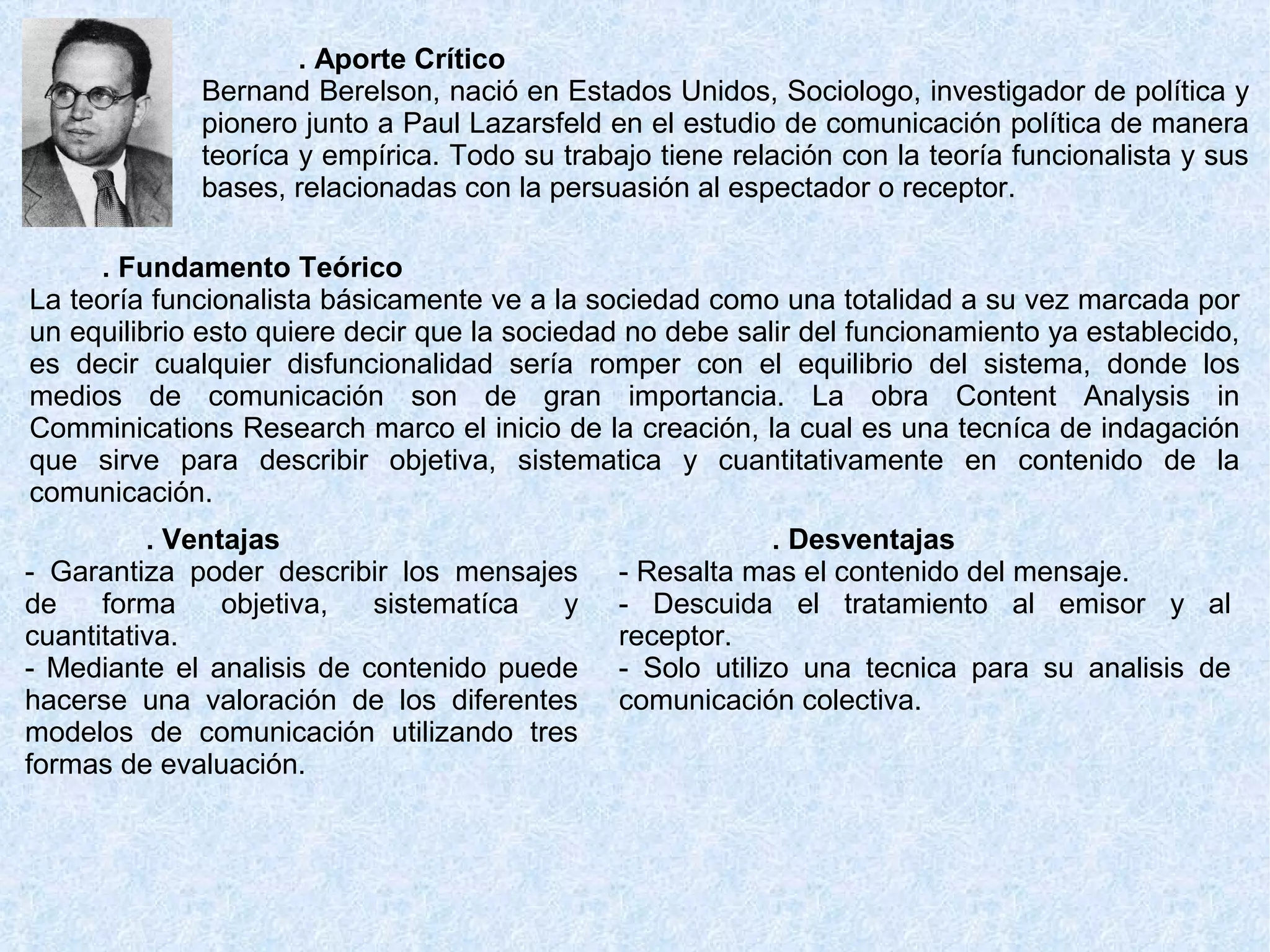 Teoria americana de la comunicacion | PPT