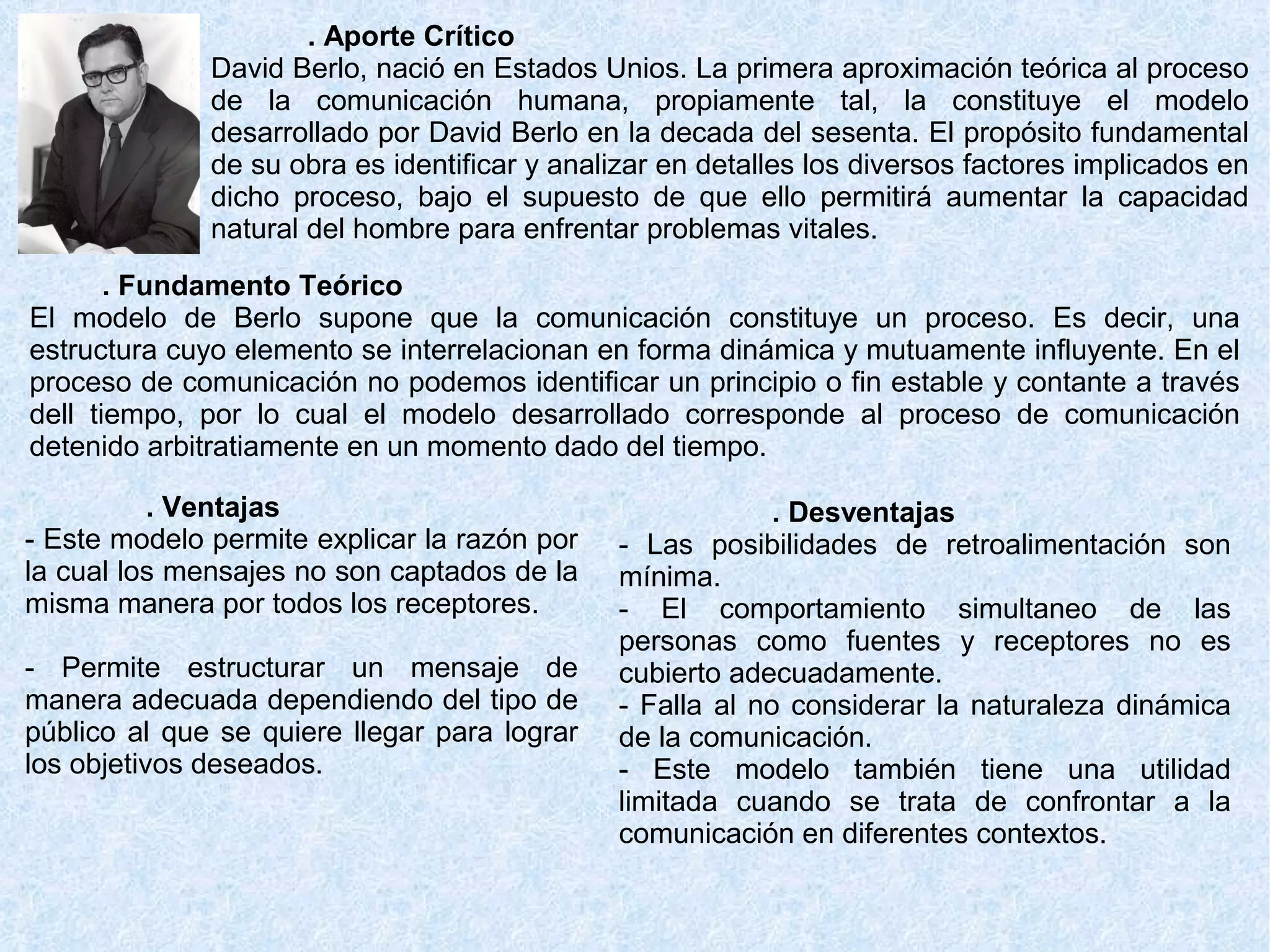 Teoria americana de la comunicacion | PPT