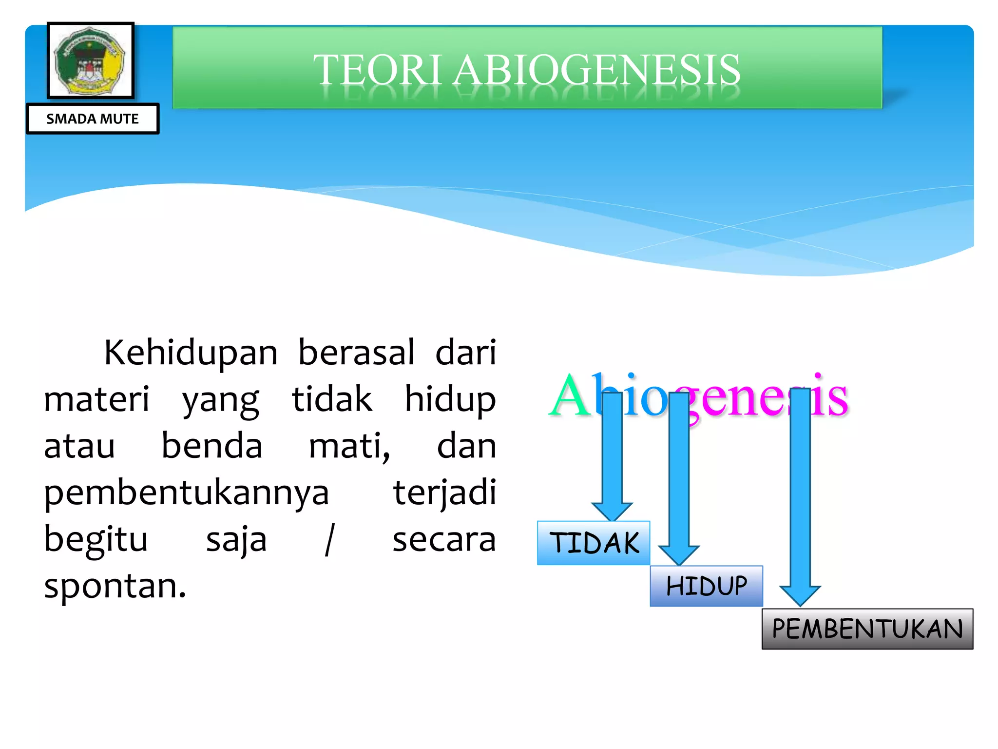 Teori Abiogenesis-Egi Praginanta | PPTX