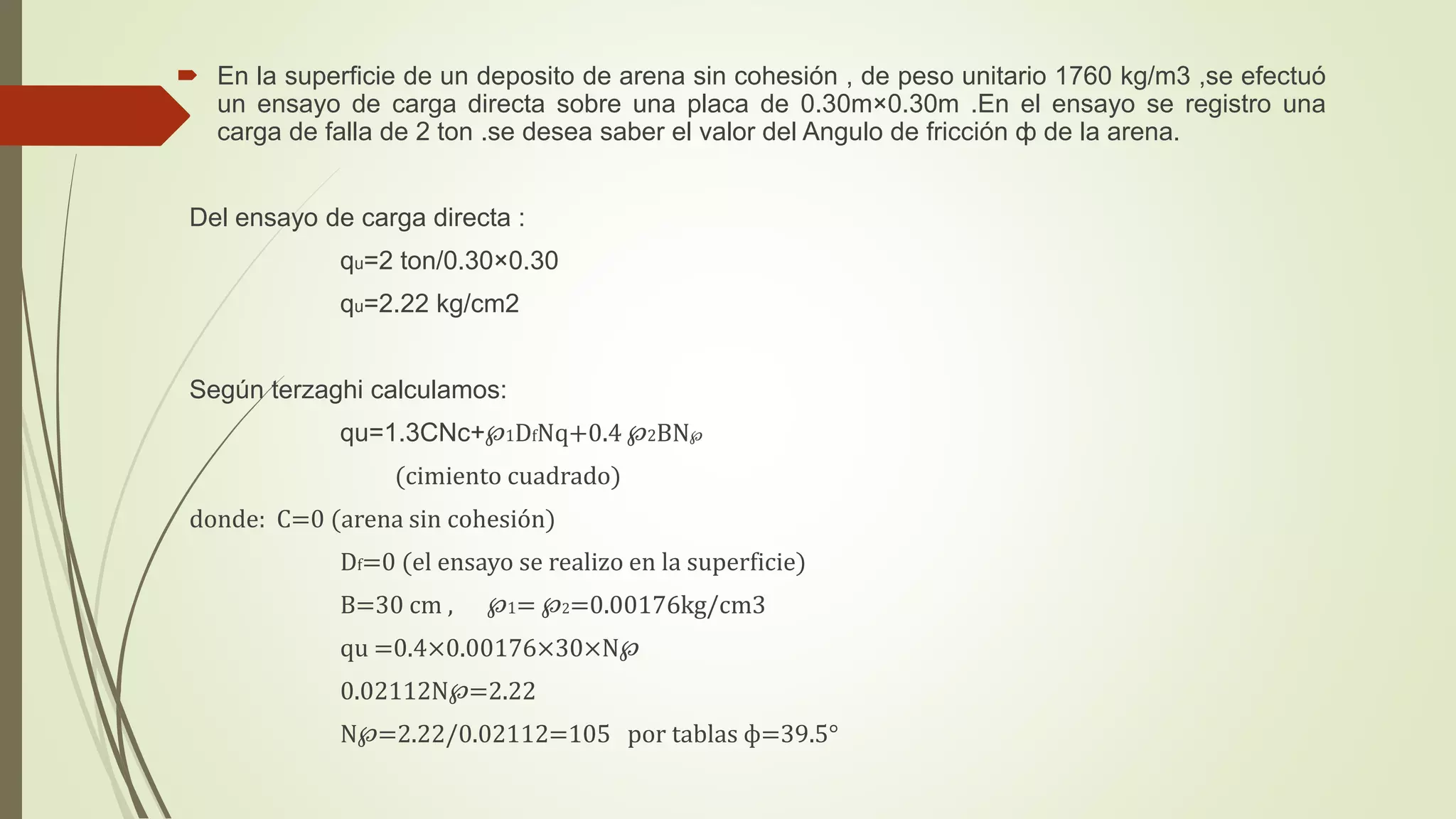Teoria capacidad de carga terzaghi | PPTX | Geology | Science