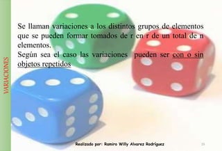 Teoría combinatoria | PPTX