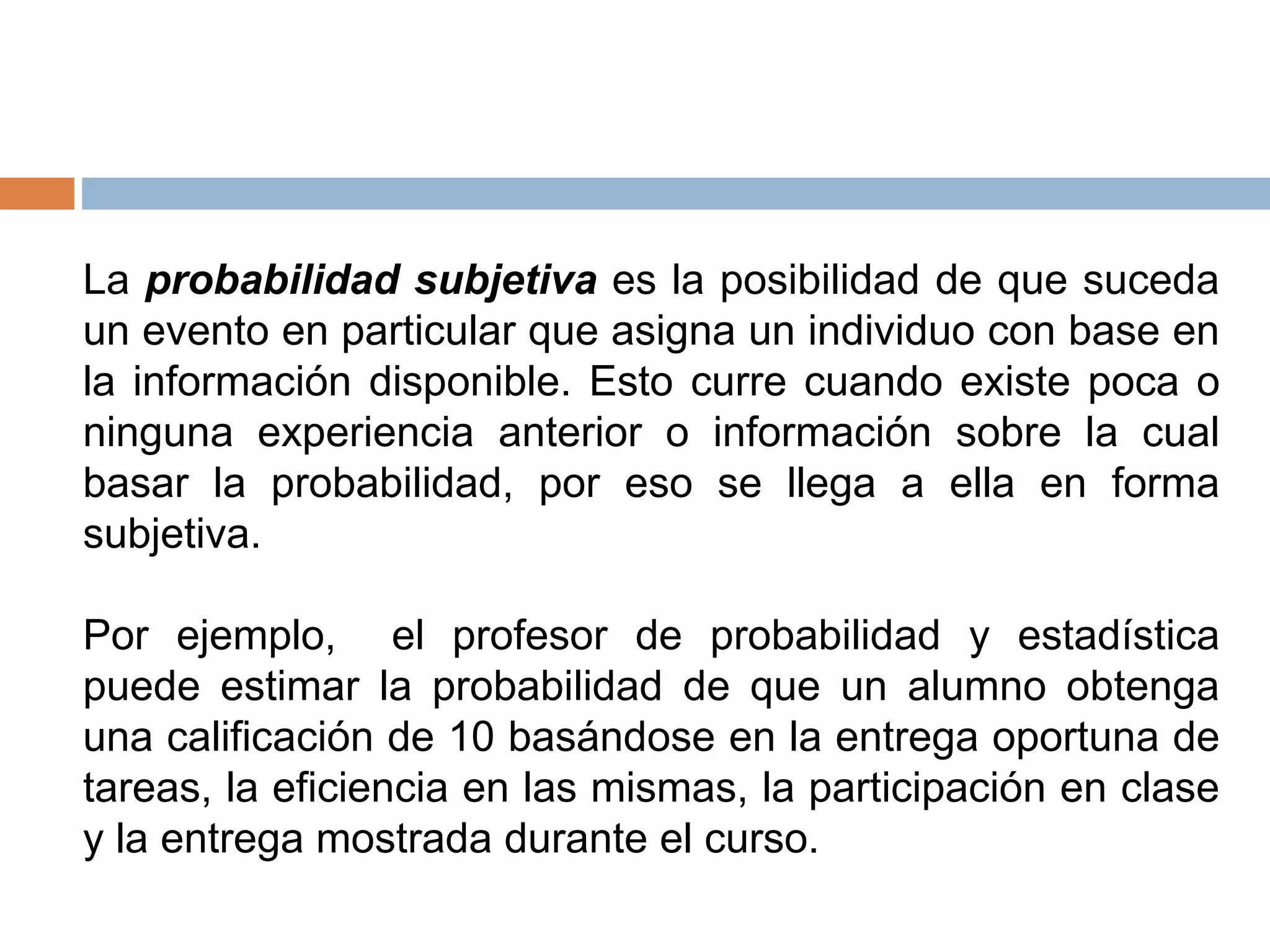 Teoria conceptos de probabilidad | PPT