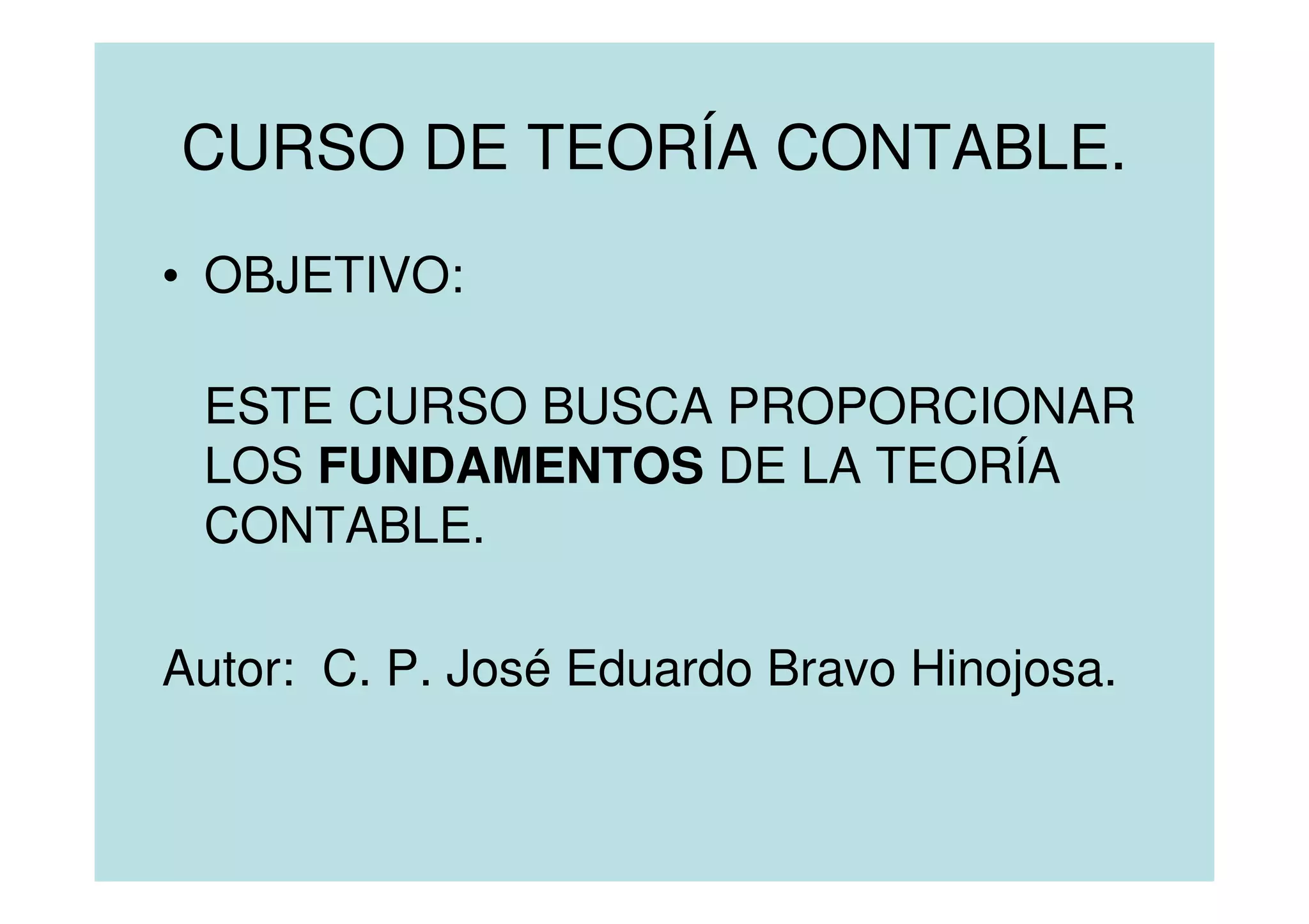 Teoria contable | PDF