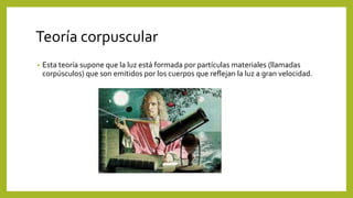 Teoría corpuscular - Óptica | PPTX