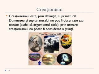 Teoria creaţionistă | PPT