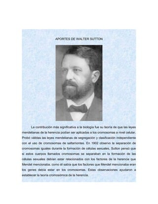 Teoria cromosomica de la herencia jmg | DOC