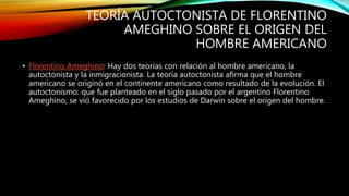 Teoria de ameghino | PPTX