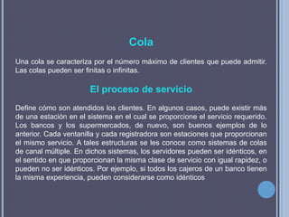 Teoria de colas exposicion | PPTX