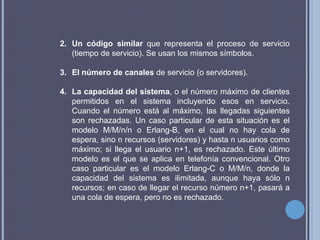 Teoria de colas exposicion | PPTX