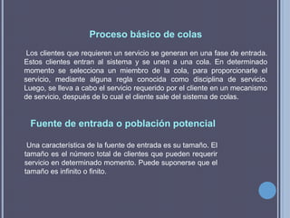 Teoria de colas exposicion | PPTX