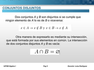 Teoria de Conjuntos | PPT