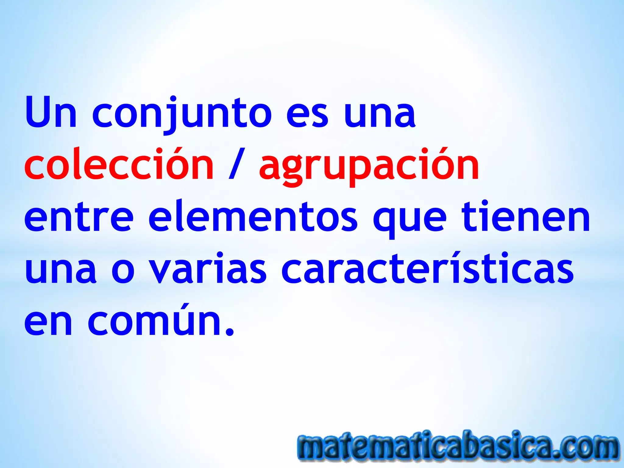 Teoría de Conjuntos / Matemática Básica | PPTX