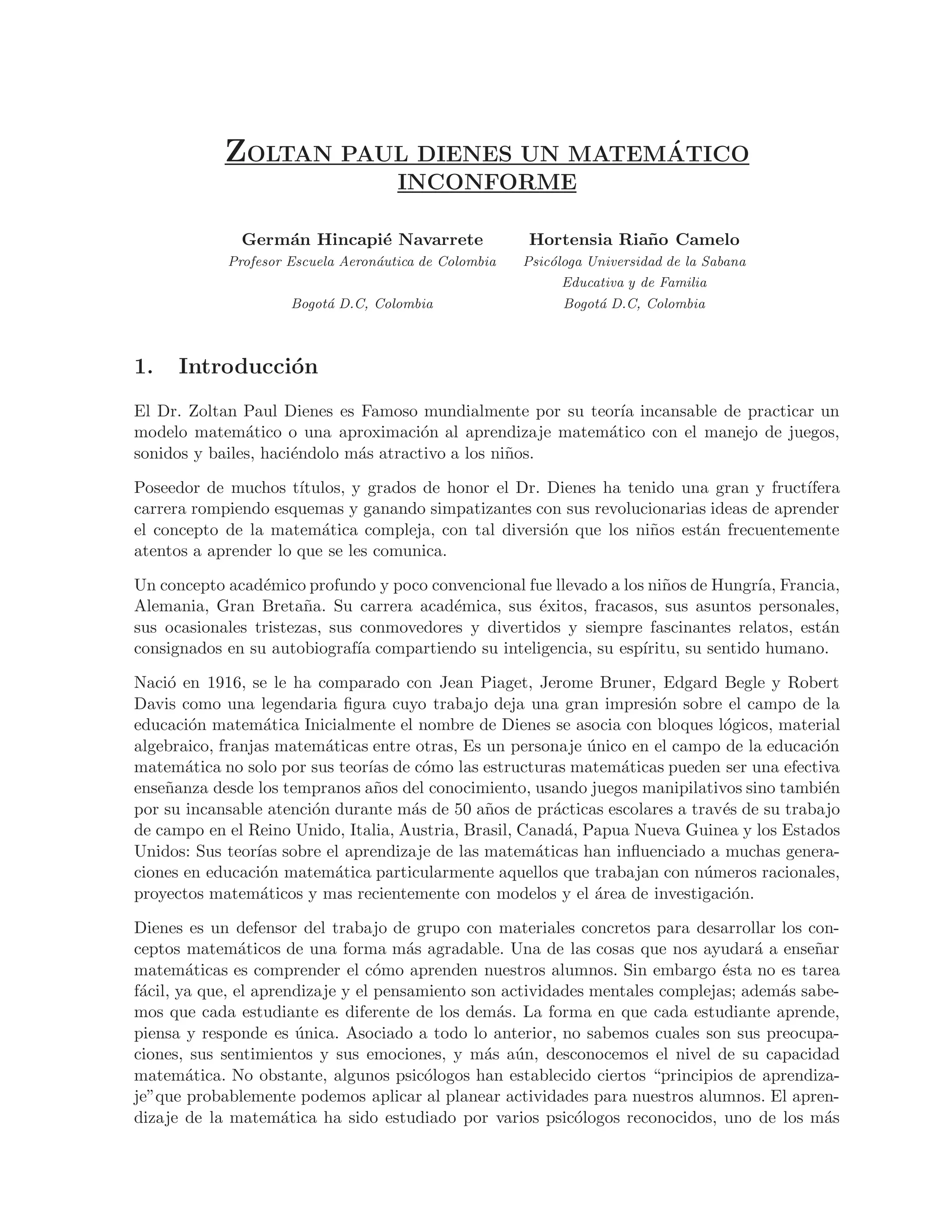 Teoria de Dienes | PDF