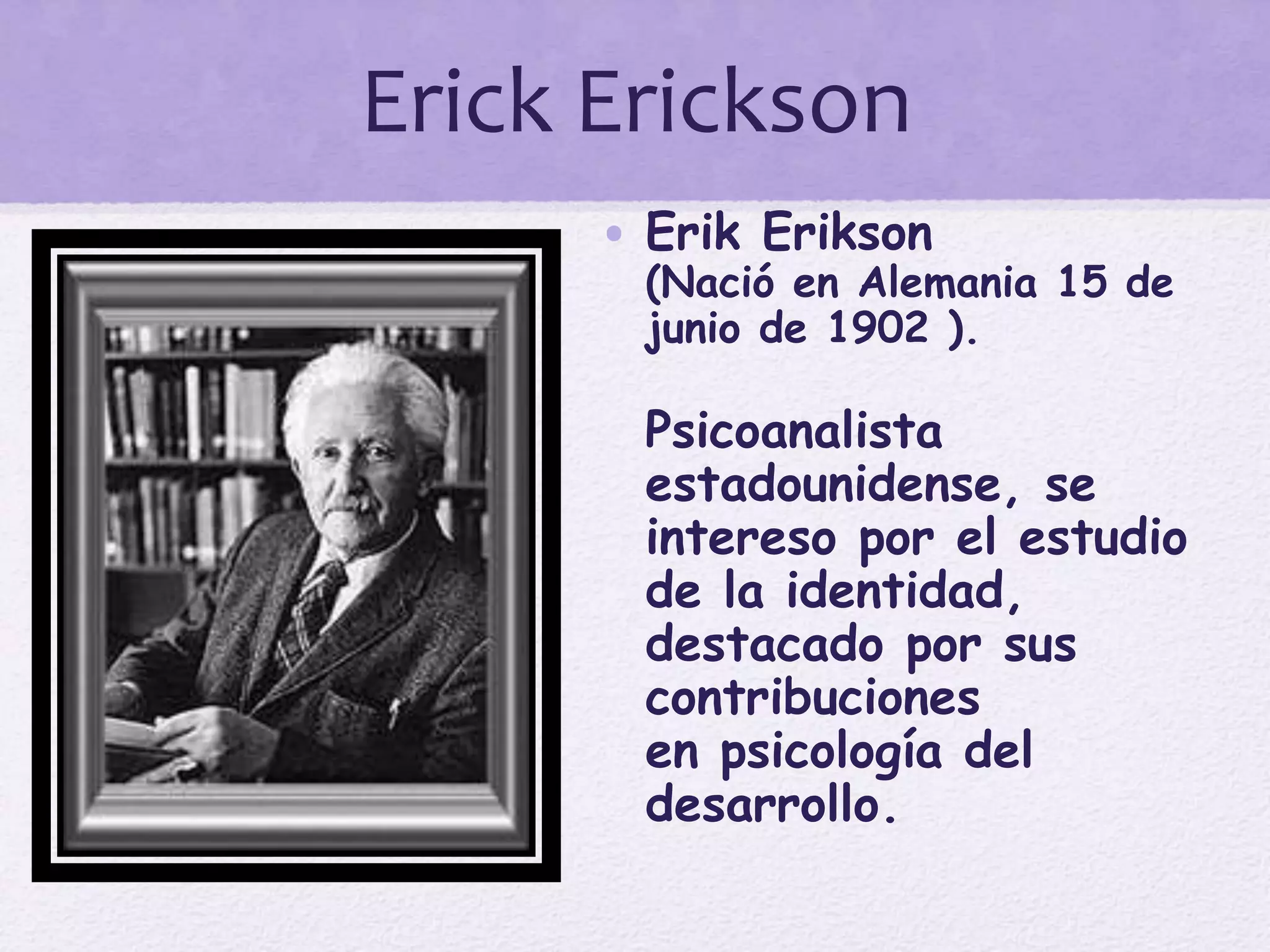 Teoria de Erickson-Crisis de identidad