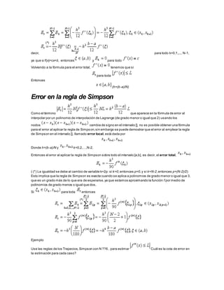 Teoria de errores analisis numerico. | DOCX | Physics | Science