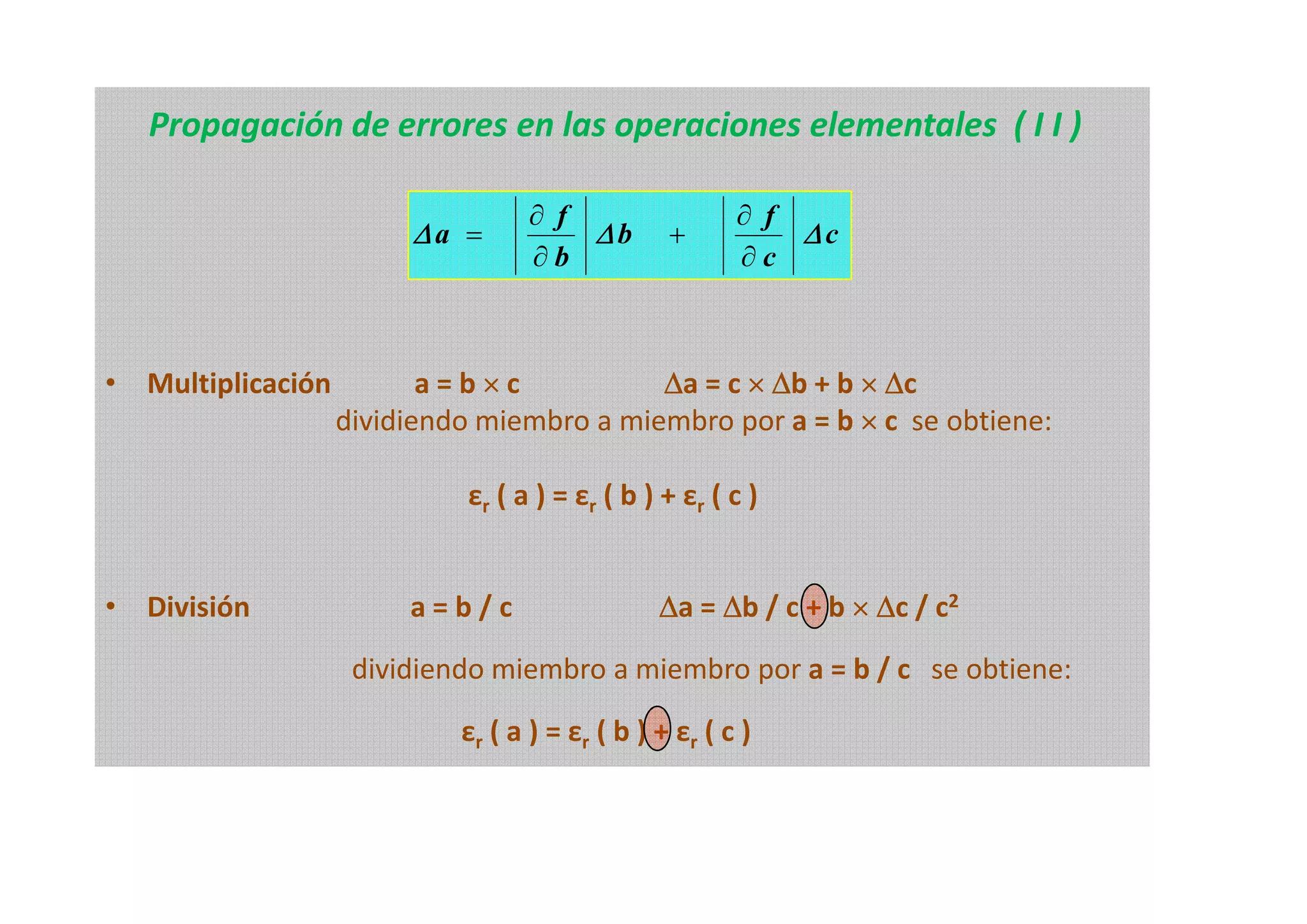 Teoria de errores con ejemplos | PPT