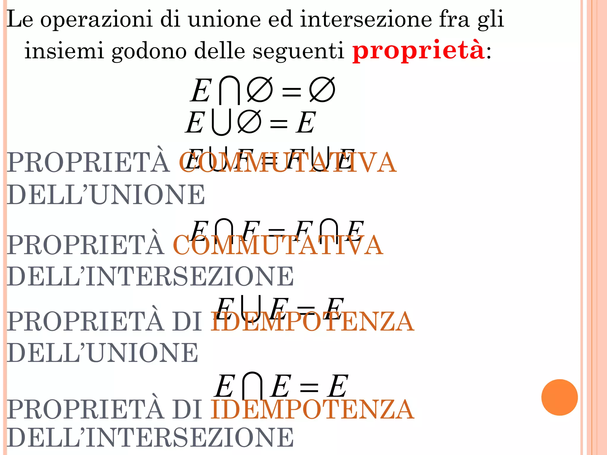 Teoria degli insiemi | PPT