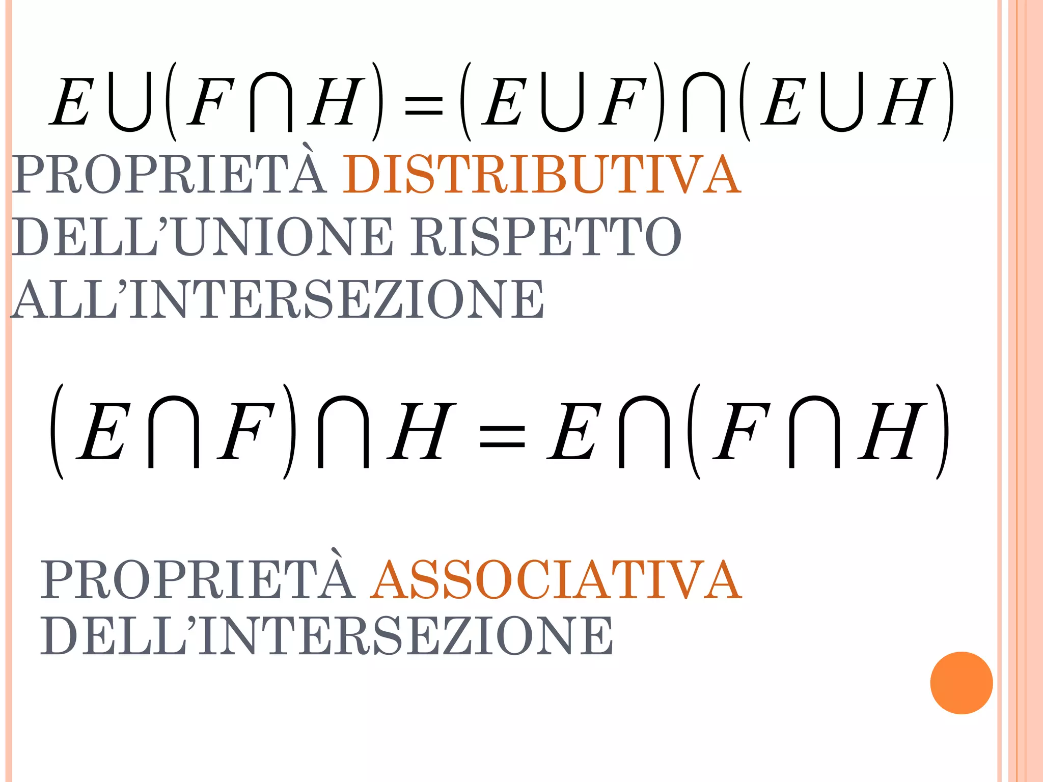 Teoria degli insiemi | PPT