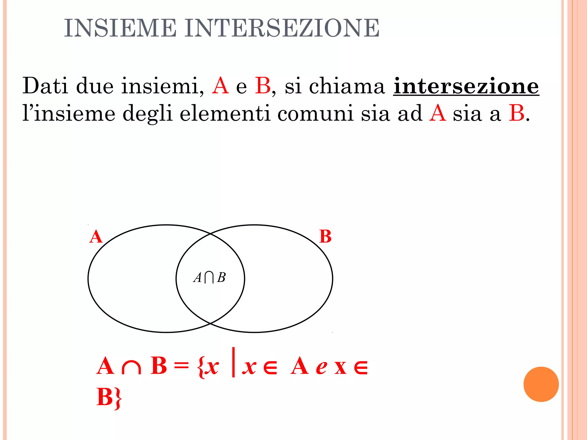 Teoria degli insiemi | PPT