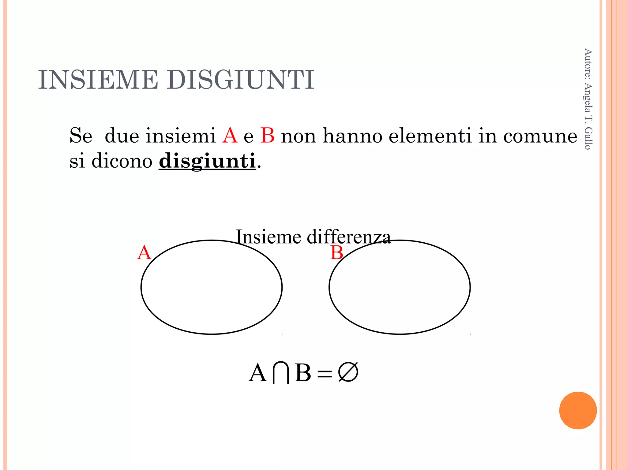 Teoria degli insiemi | PPT