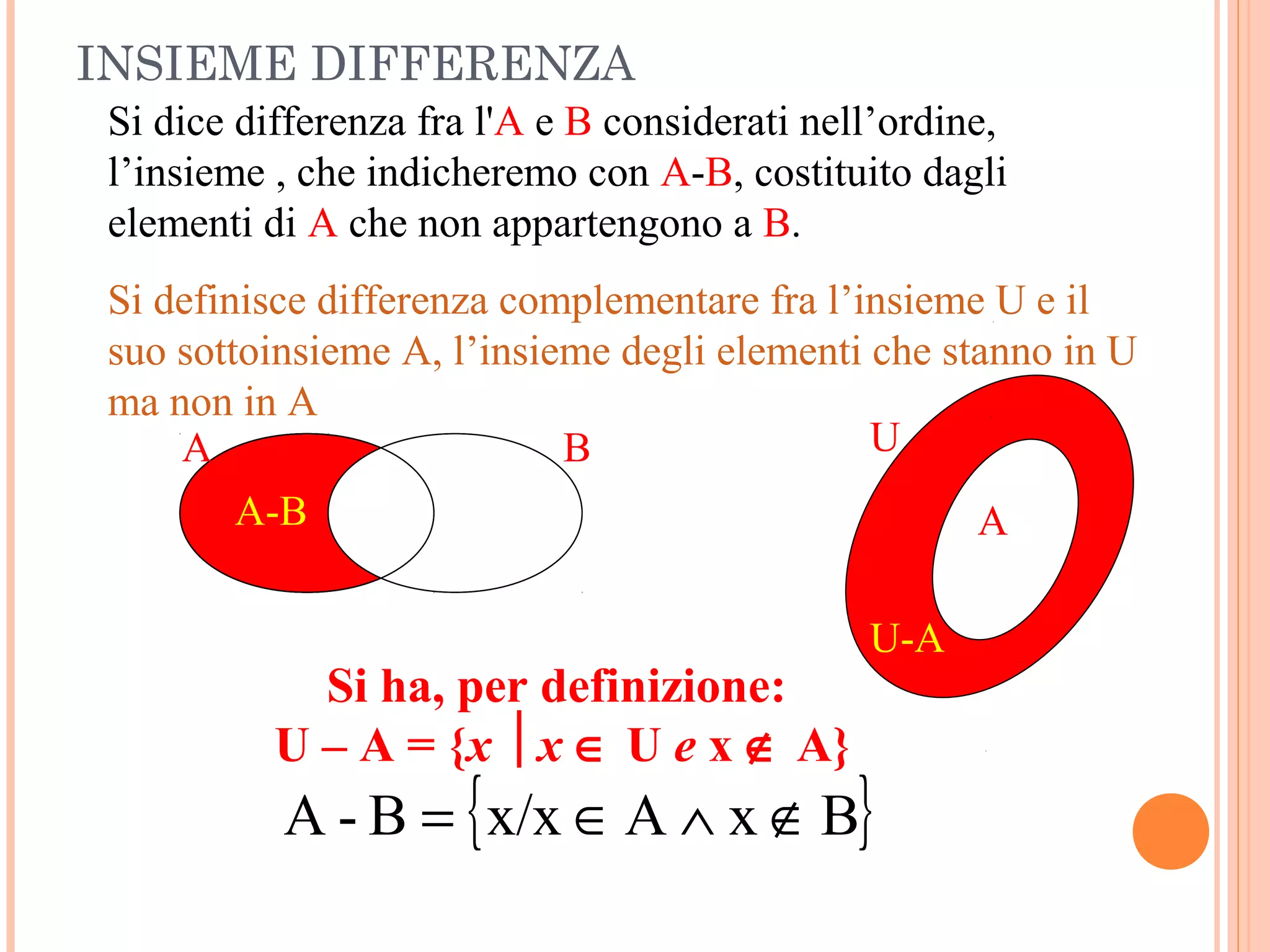 Teoria degli insiemi | PPT
