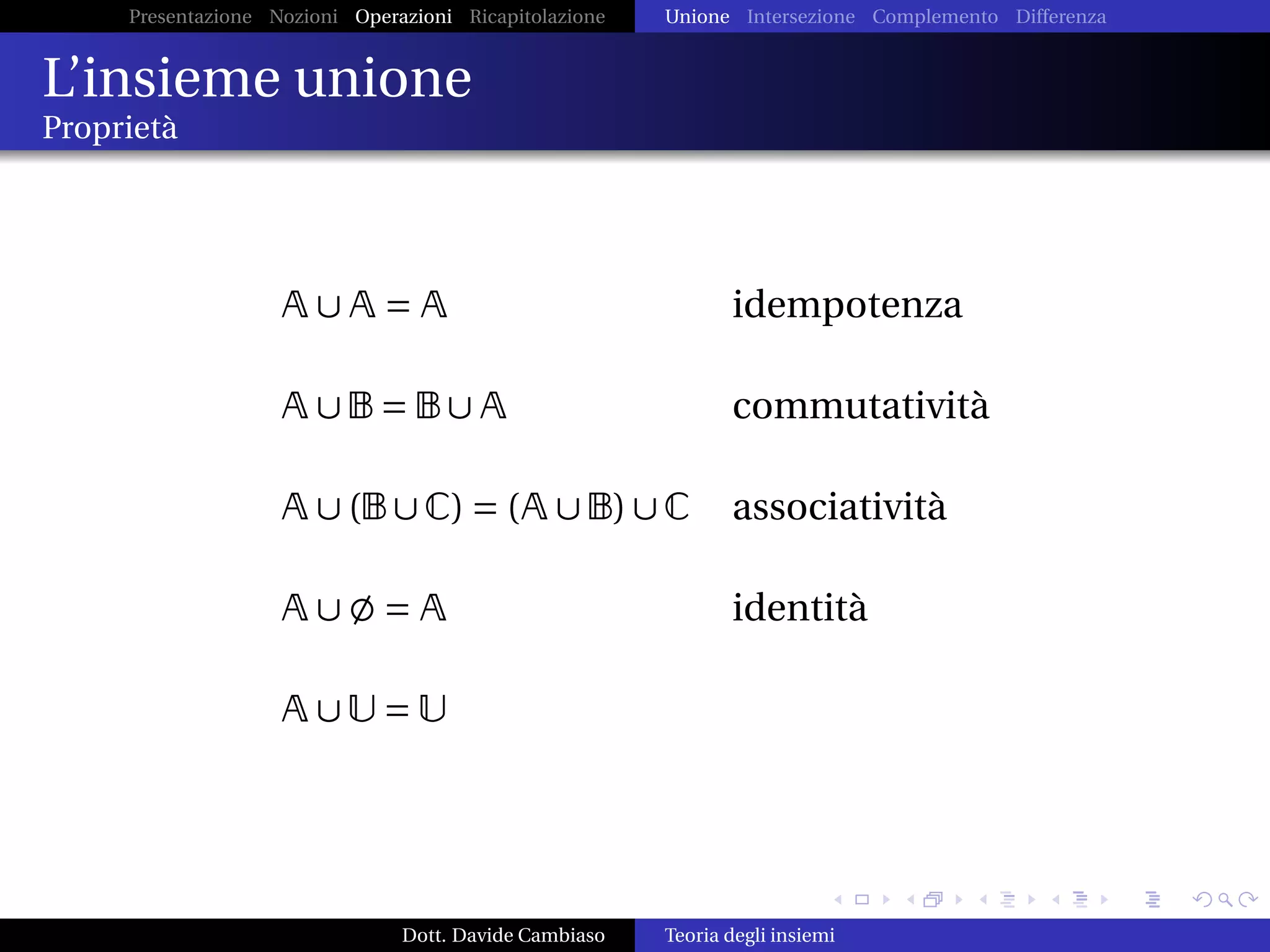 Teoria degli Insiemi | PDF