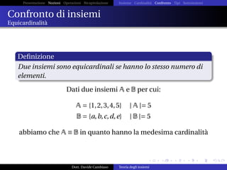 Teoria degli Insiemi | PDF