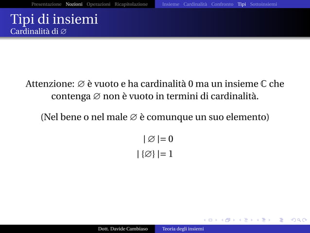 Teoria degli Insiemi | PDF