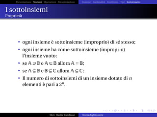 Teoria degli Insiemi | PDF