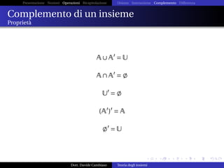 Teoria degli Insiemi | PDF