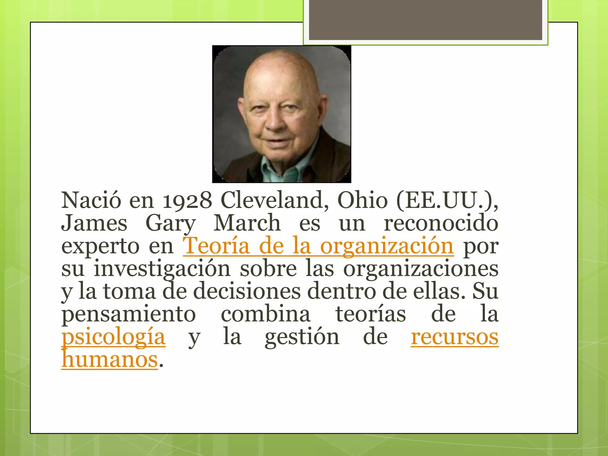 Teoria de james march | PPT