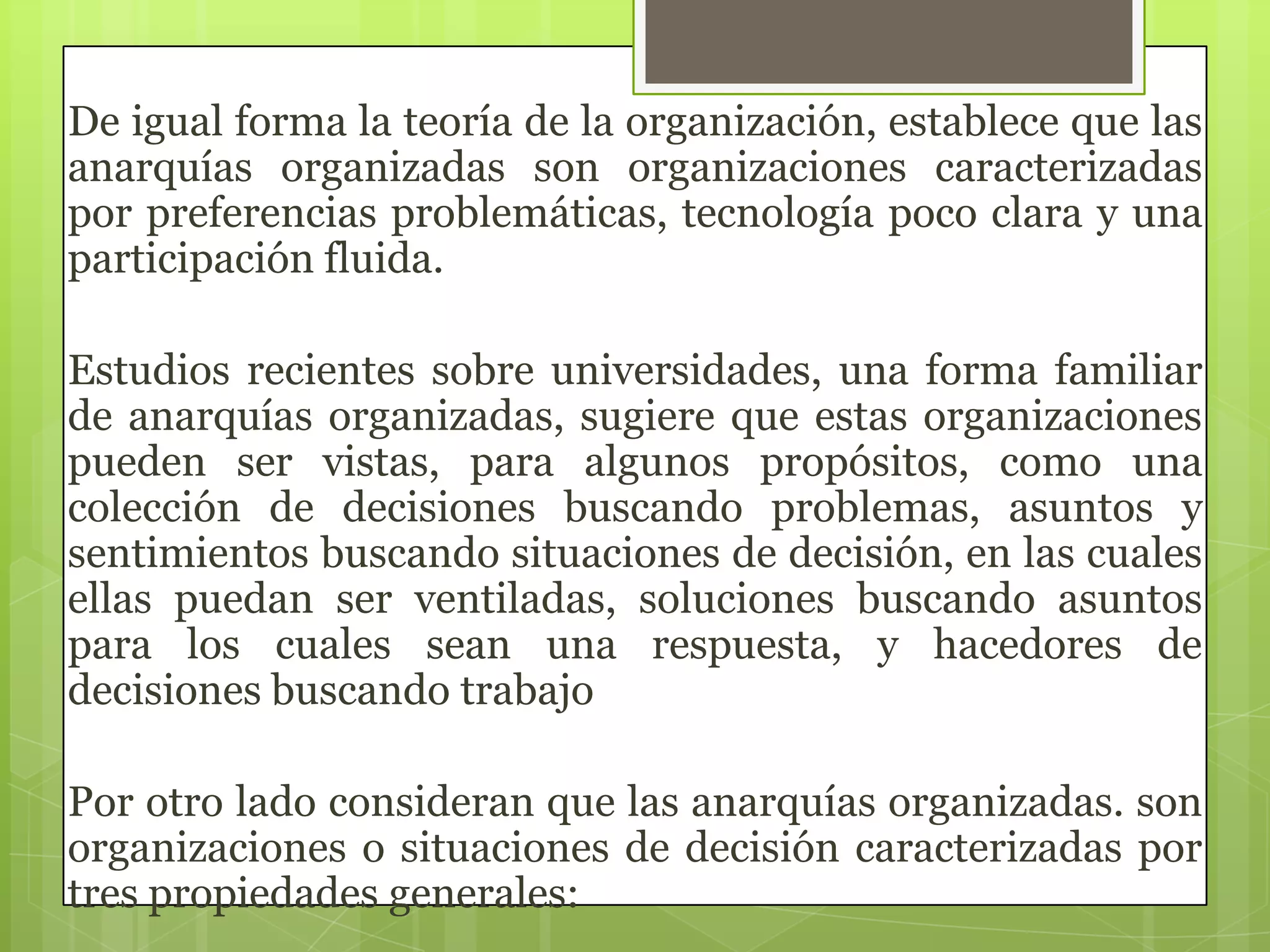 Teoria de james march | PPTX