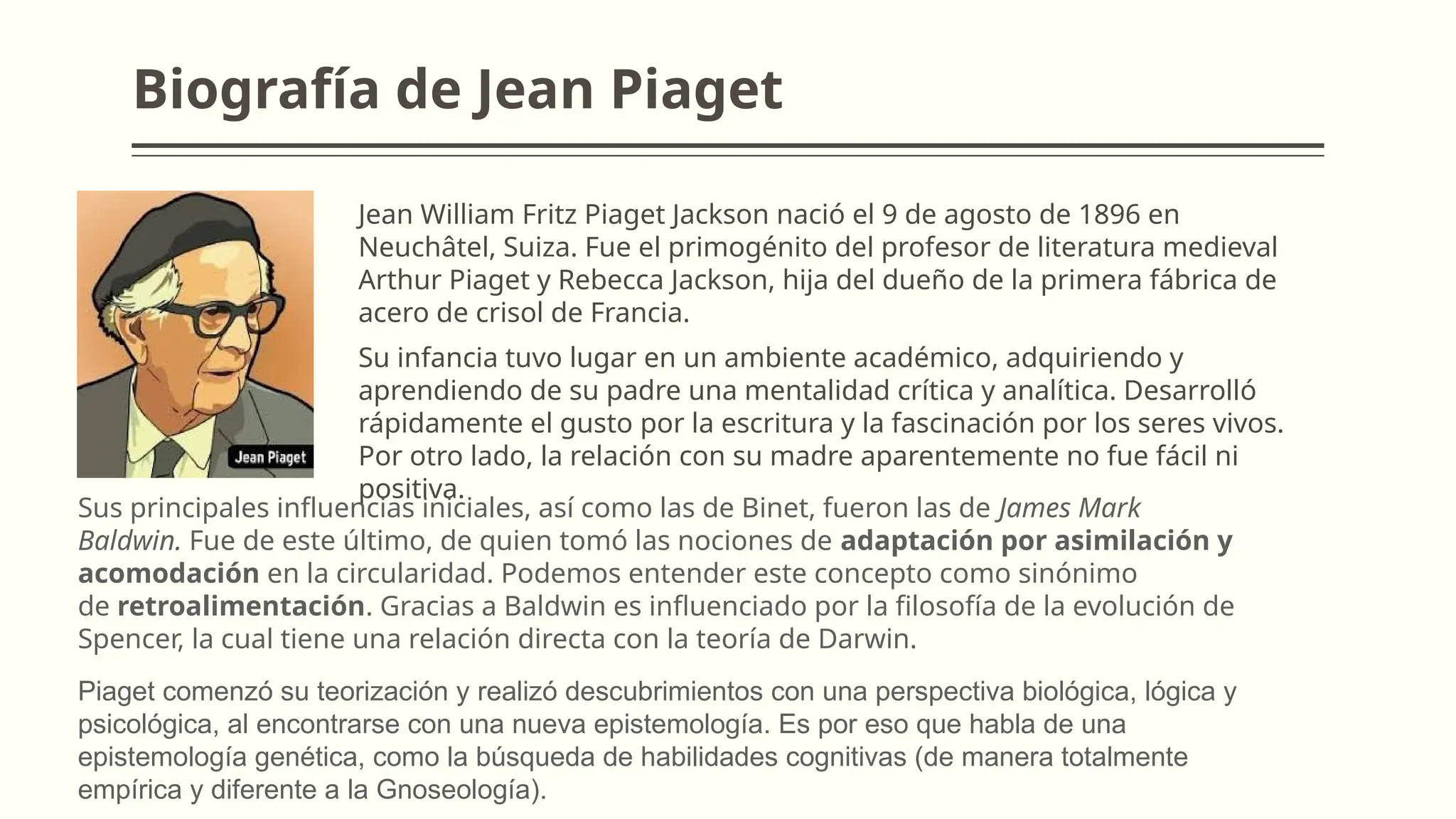 La Teoría del desarrollo cognoscitivo de jean piaget | PPTX
