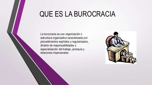 Teoria de la burocracia