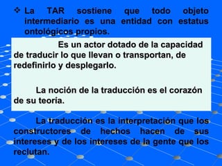 Teoria del actor red | PPT