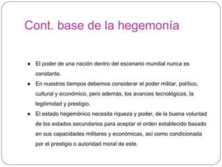 Teoría de la hegemonía | PPTX