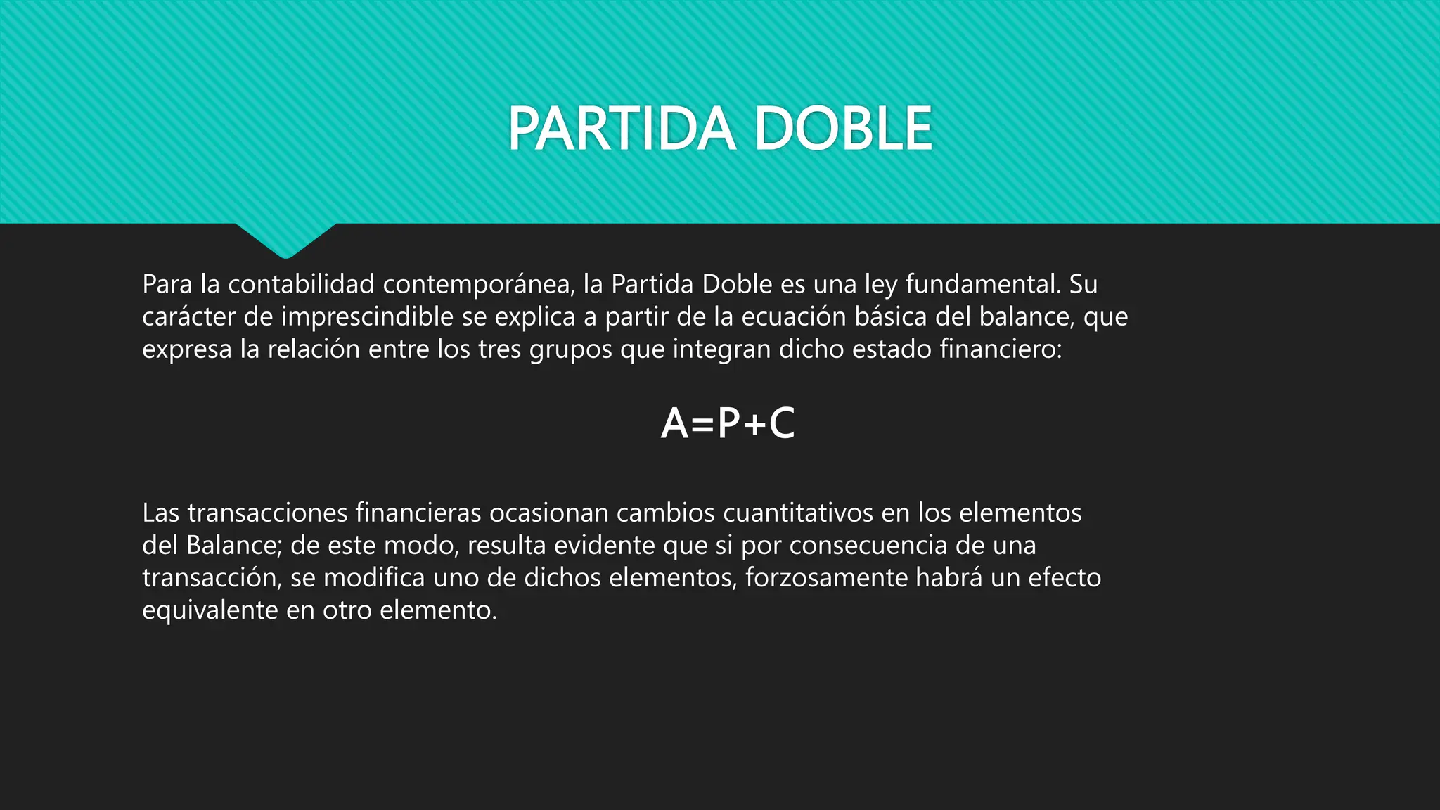 TEORIA DE LA PARTIDA DOBLE para la contabilidad | PPT